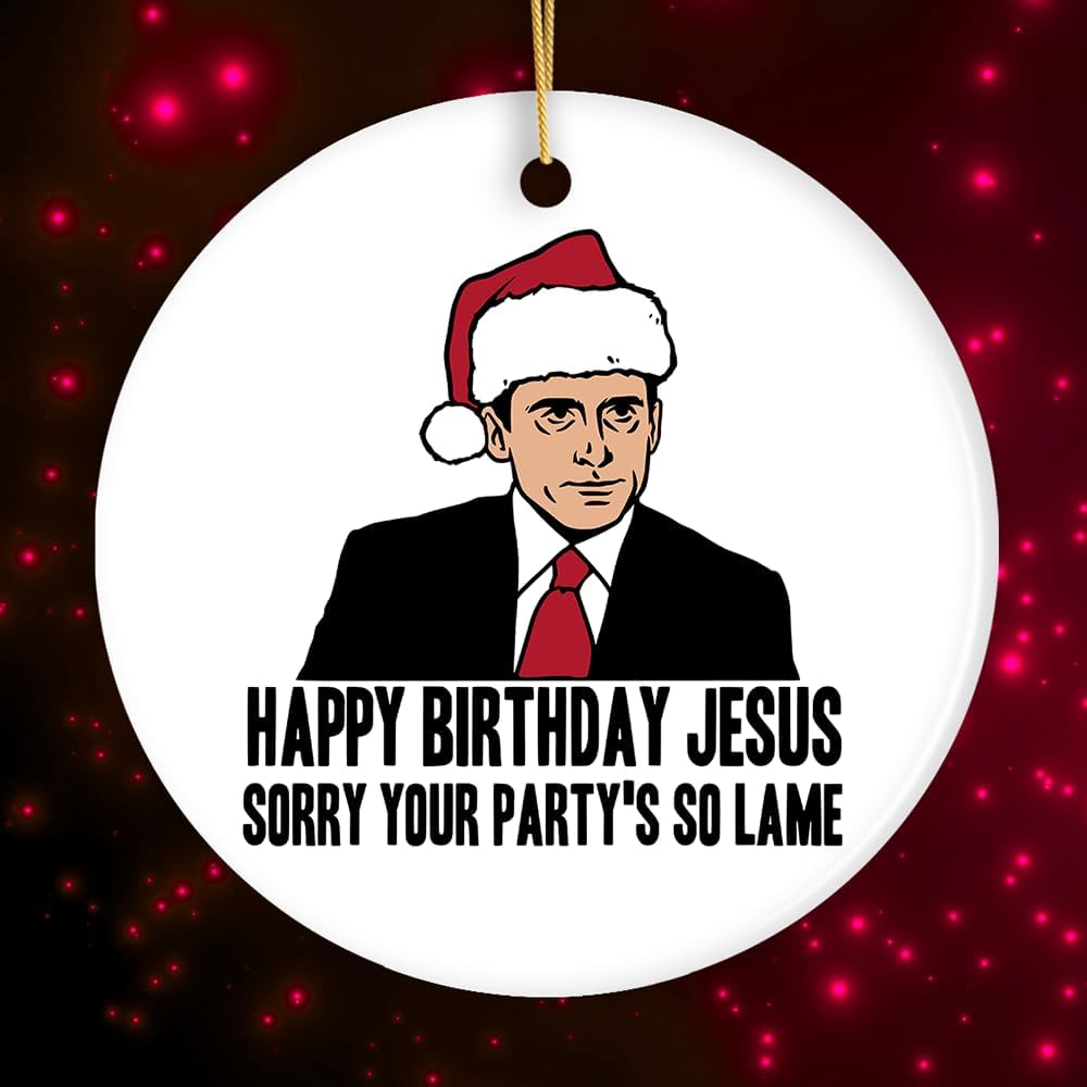 Amazon.com: The Office Themed Christmas Ornaments, Dwight Schrute ...