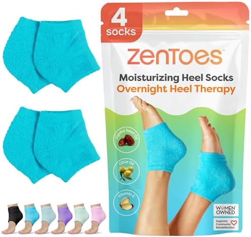 Amazon.com : ZenToes Moisturizing Sleep Socks with Vitamin E, Olive Oil ...