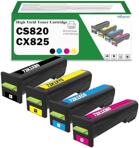 Amazon.com: CX825 CS820 Toner Compatible Lexmark CX820 Toner Cartridge ...