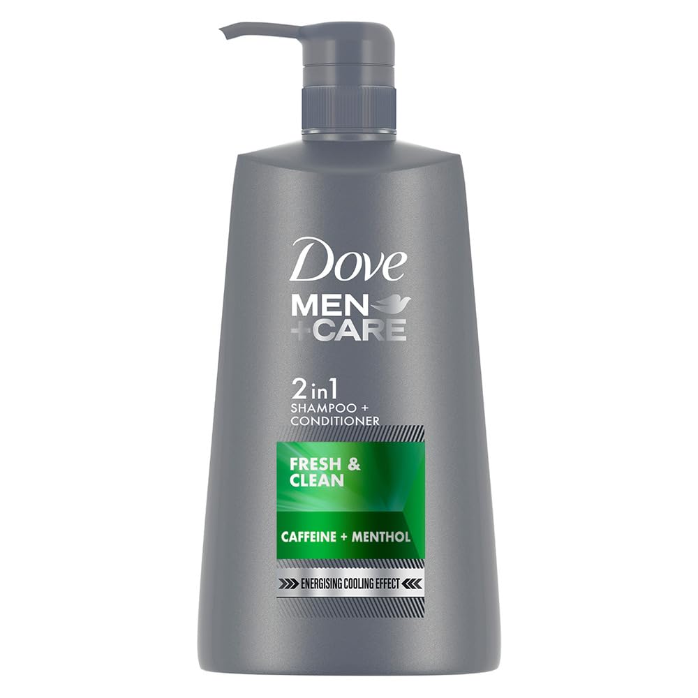 Dove Men+Care Fresh & Clean 2in1 Shampoo+Conditioner, 650 ml : Amazon ...