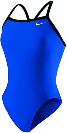 Nike Swim Nylon Core Solids Competitive Athletic Swim Suit Royal Blue ...