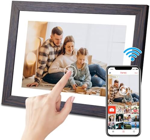 Hesmor Digitaler Bilderrahmen WiFi, 10,1 Zoll, 1280 x 800 IPS LCD ...