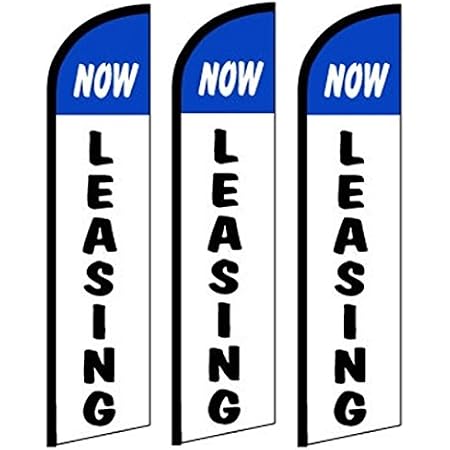 Amazon.com : 3 Windless, Swooper, Flutter, Feather, Banner Flags NOW ...