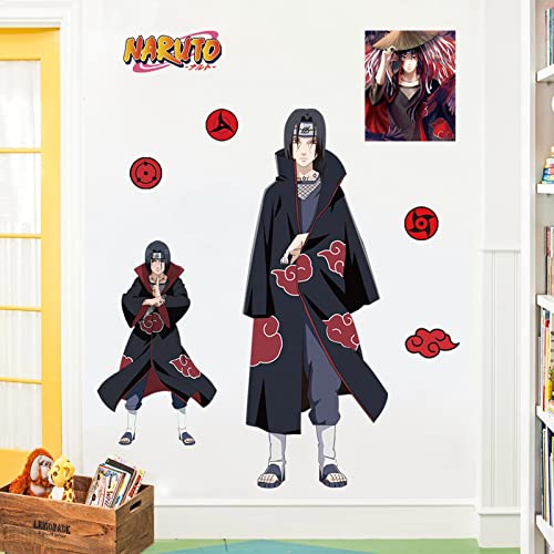 Buy 3D Wall Sticker Naruto Itachi Uchiha Wall Stickers for Bedrooms for ...