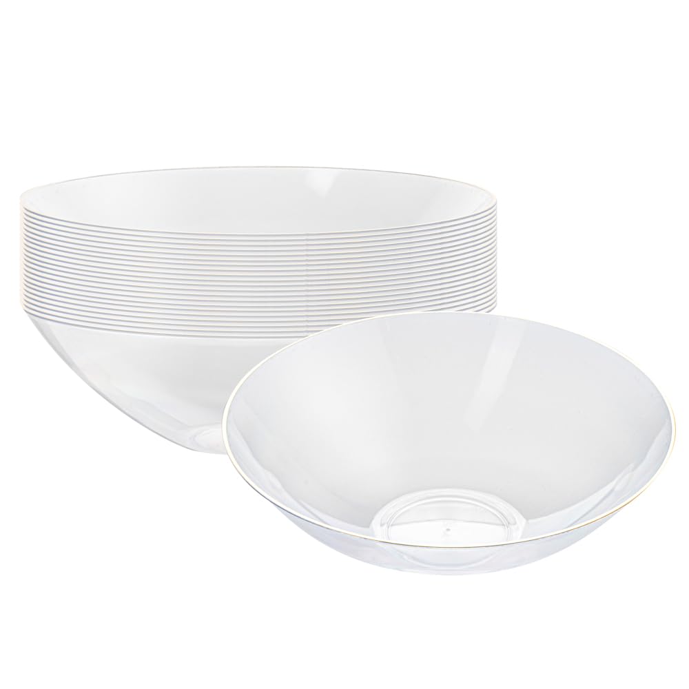 Amazon.com: Restaurantware Moderna 16 Ounce Plastic Bowls 20 Durable ...