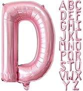 Amazon.com: Cream White Letter D Balloons, 40 Inch Giant Letter ...