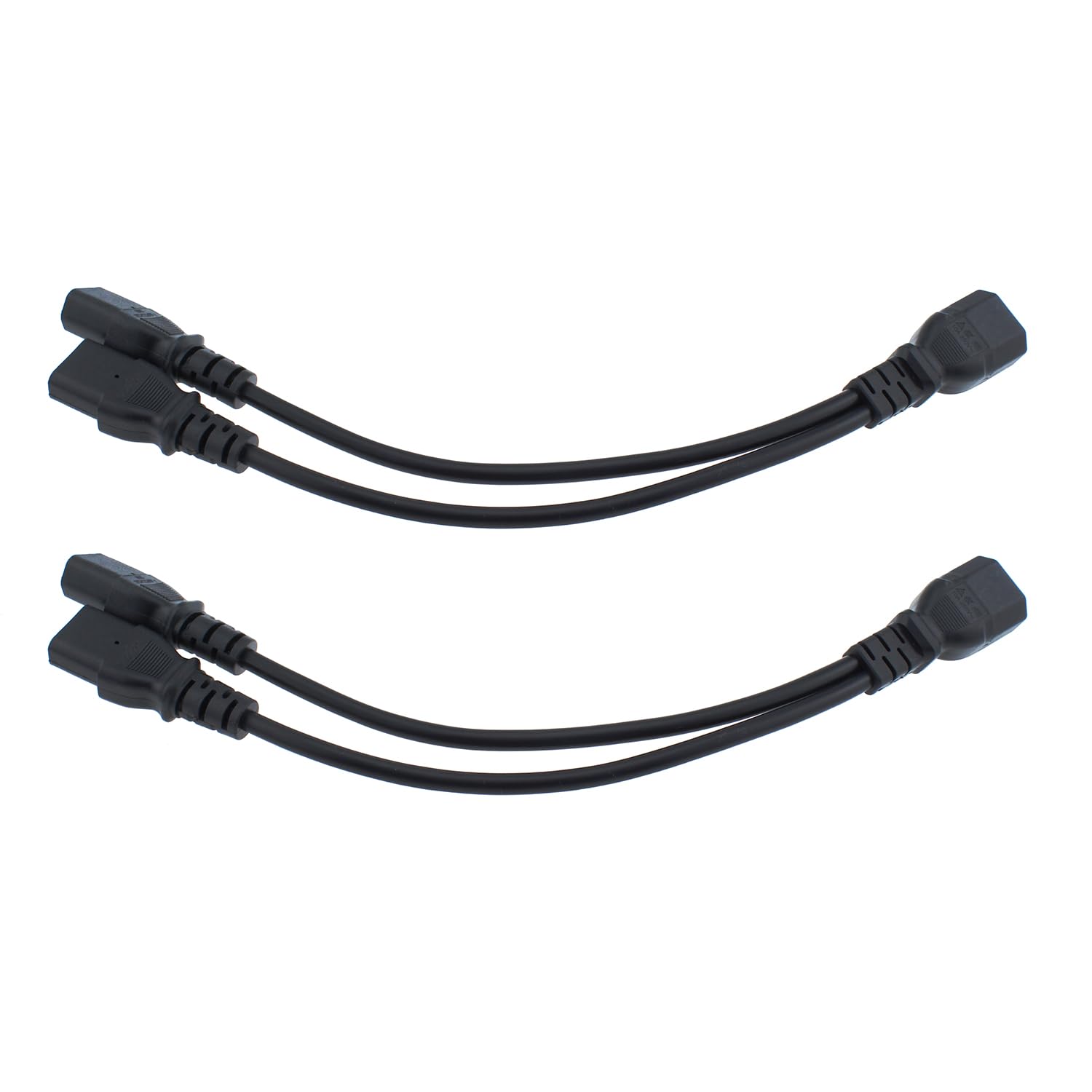 Amazon.com: Maxmoral 2pcs IEC C14 to 2 x C13 Splitter Power Cord 1ft ...