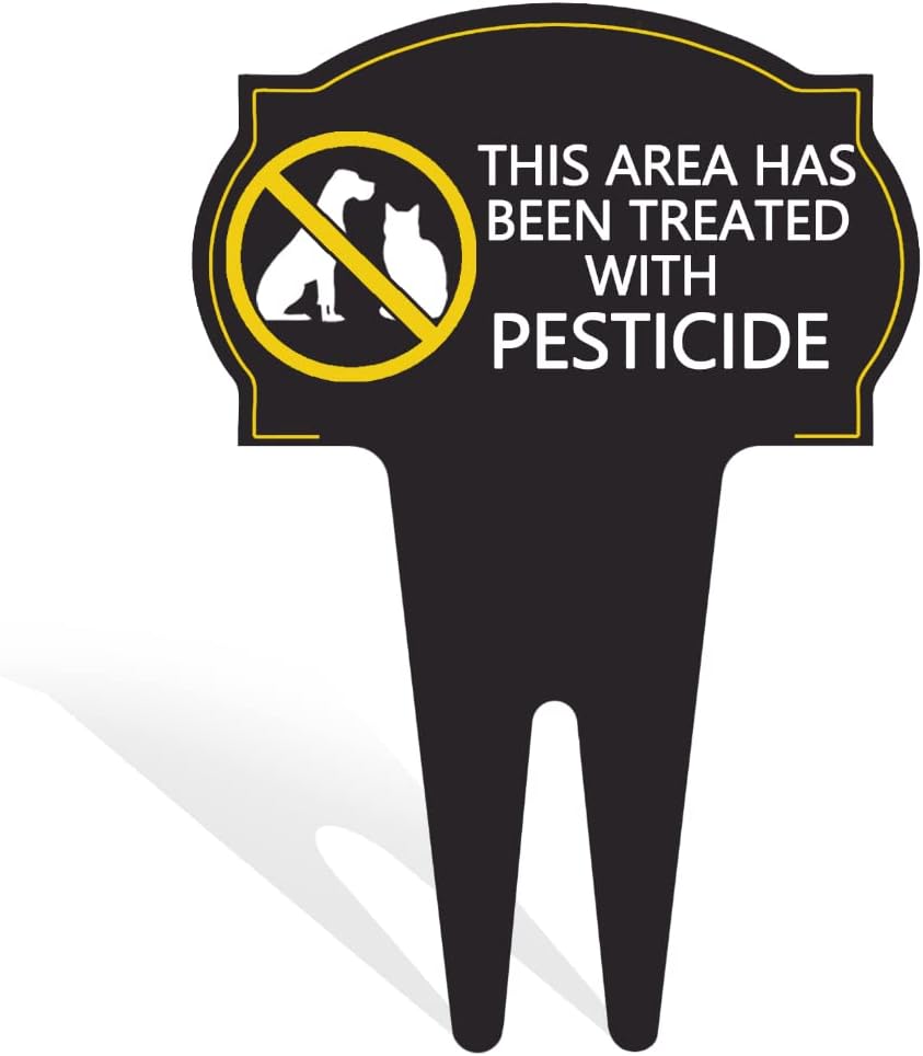 Amazon.com : Caution Pesticide Application Signs – Universal, Durable ...