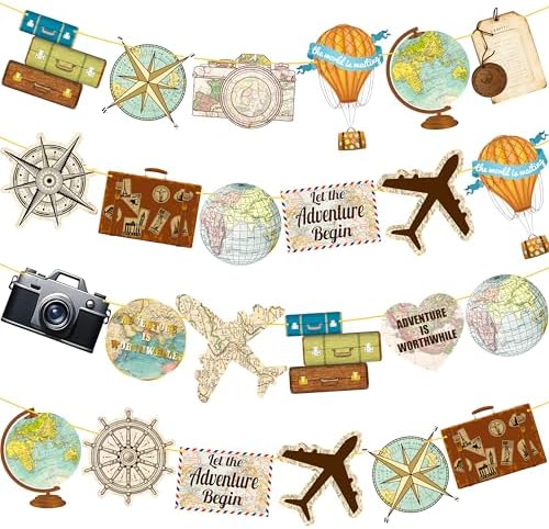 Amazon.com: Travel Theme Party Decorations Going Away Farewell Party ...