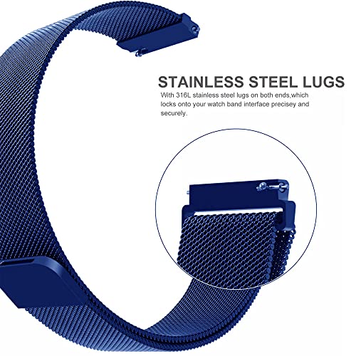 AONES Magnetic Loop Watch Strap Compatible for Noise Colorfit Mighty ...