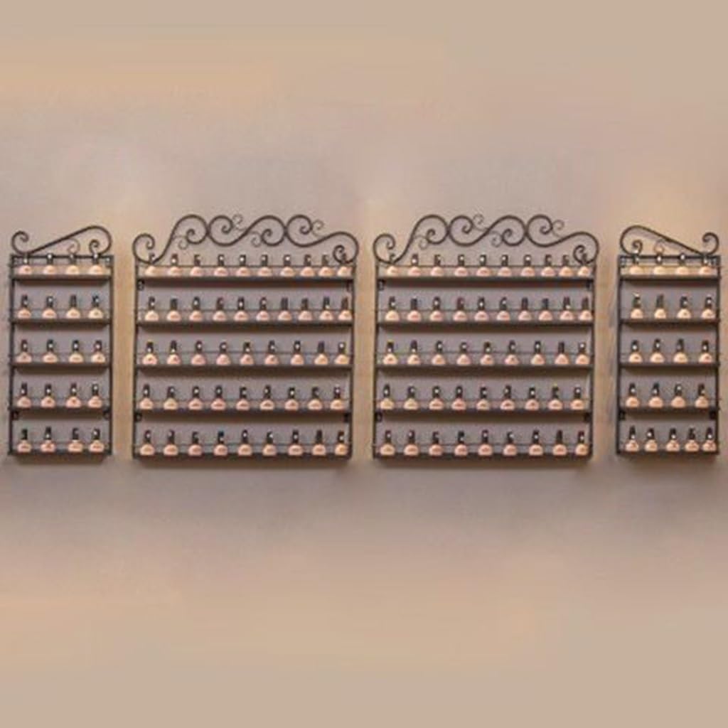 Amazon.com: Wall Mounted Nail Polish Rack, 5 Tier Floating Shelves ...