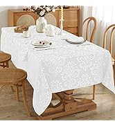 Amazon.com: Spring Summer Floral Tablecloth Rectangle 52 x 70 Inch ...