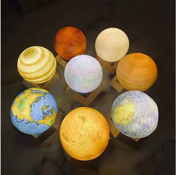 Buy Rhyhorn Moon Lights Color Planet Lights Creative Rechargeable 3D ...