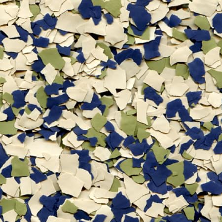 Epoxy Flakes 1/4" (5 Pounds) - Epoxy Floor Flakes/Garage Floor Flakes ...