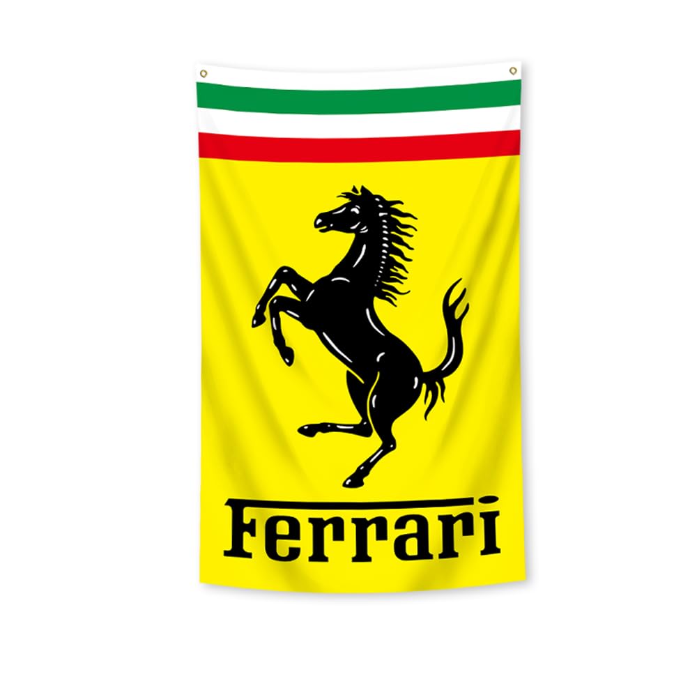 Amazon.com : Flagara 3x5ft Flag Banner Compatible with Ferrari Flag ...
