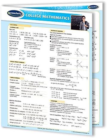 Amazon.com : College Mathematics Guide - Math Quick Reference Guide by ...