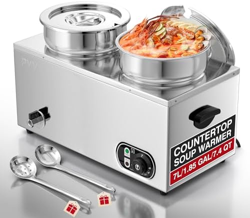 Amazon.com: PYY Commercial Soup Warmer - Steam Table Food Warmer ...
