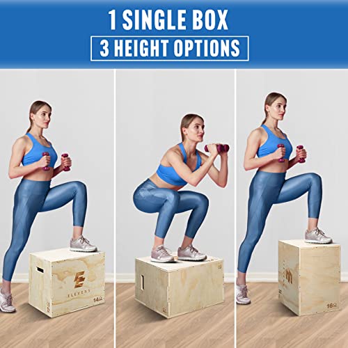 Snapklik.com : Elevens 3 In 1 Wooden Plyo Box Jump Box Plyometric Box ...
