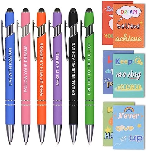 Amazon.com : emzrivo 12 Pcs Inspirational Ballpoint Pens Inspirational ...