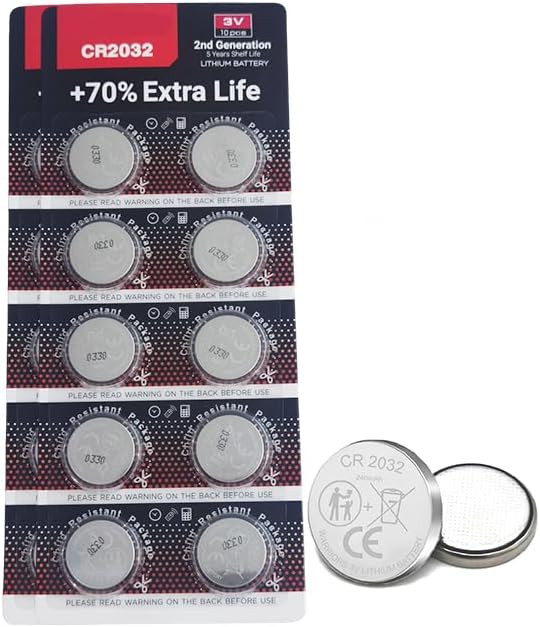 CR2032 battery 2032 battery cr20323 V Lithium Button Cell Batteries (20 ...