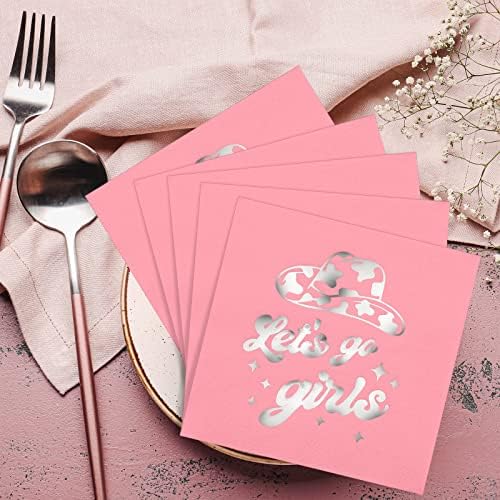 Amazon.com: Lets Go Girls Napkins, Bachelorette Party Decorations ...
