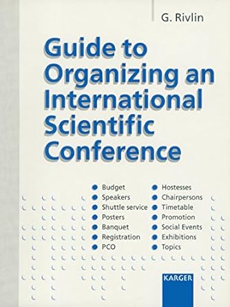 Amazon.com: Guide to Organizing an International Scientific Conference ...