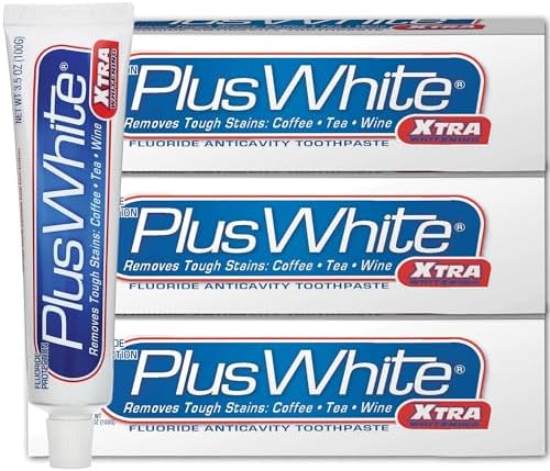 Amazon.com: Plus White Xtra Whitening Toothpaste - Removes Tough Stains ...