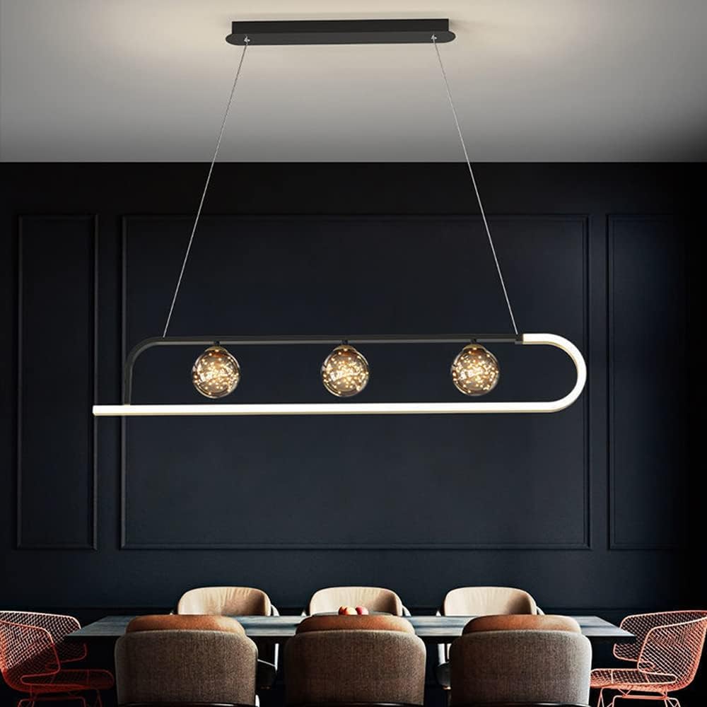 Lustre LED Diminum Lustre Sala de Jantar Pendente Luminária 66W Sala de ...