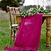 Amazon.com: New Creations Fabric & Foam Inc, Chiffon Table Runner 18 x ...
