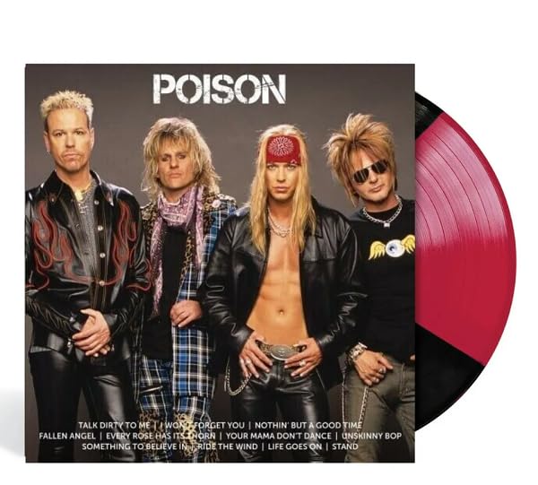 Amazon.com: Poison Vinyl, ICON Red and Black Record LP: CDs & Vinyl