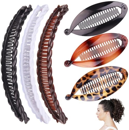 Amazon.com : Banana Hair Clips Vintage Clincher Combs Tool for Thick ...