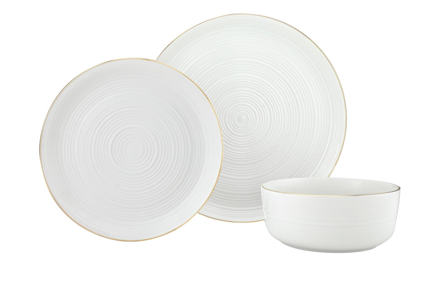 Amazon.com | Godinger Porcelain Dinnerware Set - 12-Piece Set, 4 Each ...