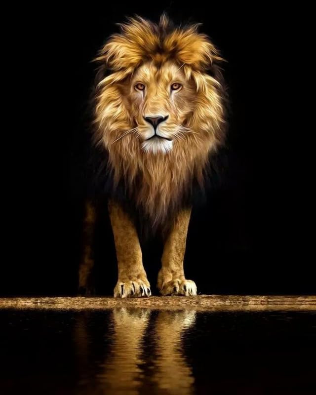 Poster of Lion Posters for Room Wall Decortation, Size - 12 X 18 inches ...