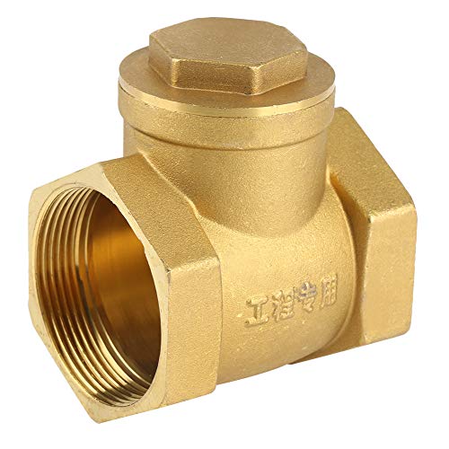 1pc DN50 Check Valve Brass Swing Non Return Valves 2" Female Thread One ...