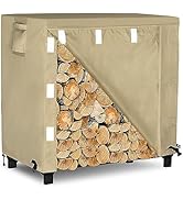 Amazon.com : OutdoorLines Outdoor Firewood Rack Cover, Waterproof Wood ...