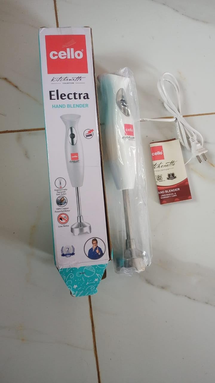 Buy Cello Vibro Hand Blender, Black | Powerful 300W Motor | 100% Copper ...