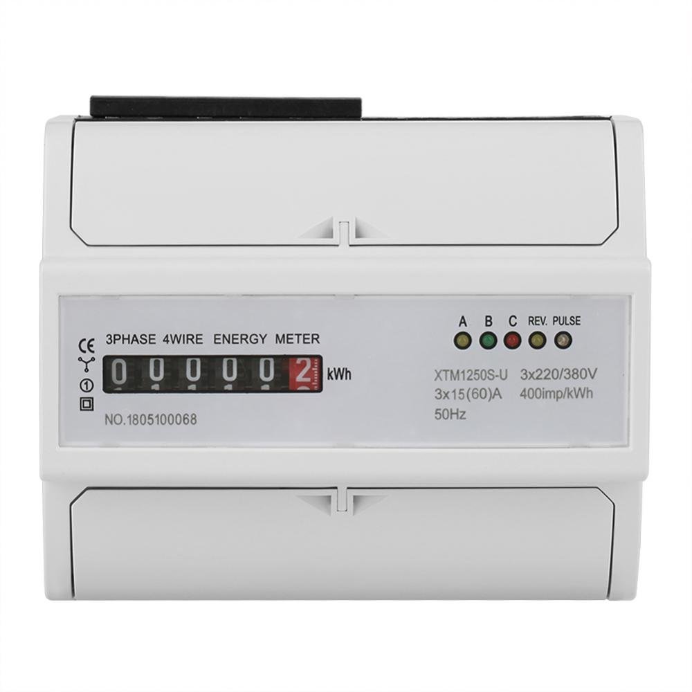 Buy DinRail Electric Meter,Electronic Kwh Meter 3 Phase Din Rail Energy ...