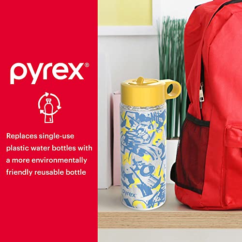 Snapklik.com : Pyrex 24-Oz Color Changing Glass Water Bottle