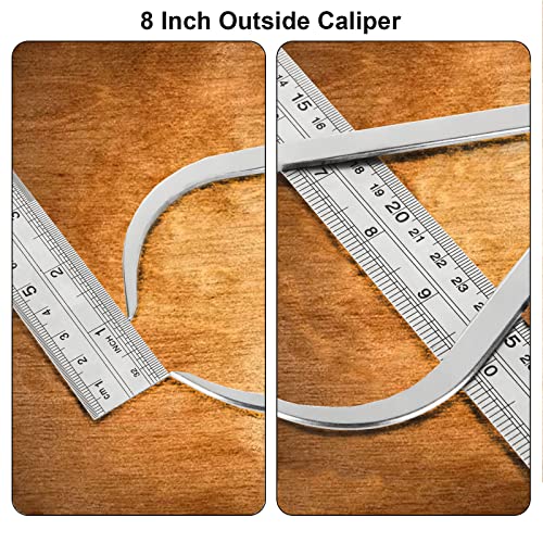 Snapklik.com : 3pcs 8 Inch Long Spring Caliper Set, Carbon Steel ...