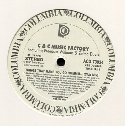 C + C Music Factory Featuring Freedom Williams & Zelma Davis - Things ...