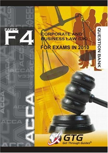Buy Question Bank (ACCA-F4-QB) (ACCA - F4 Corporate and Business Law ...