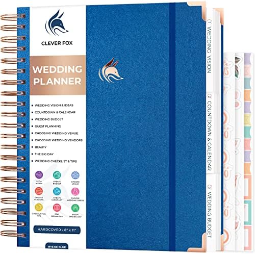Amazon.com : Clever Fox Wedding Planner – Notebook Organizer for Bride ...