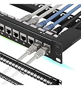 Amazon.com: Rapink 48 Port Cat7 Patch Panel with Inline Keystone 10G ...