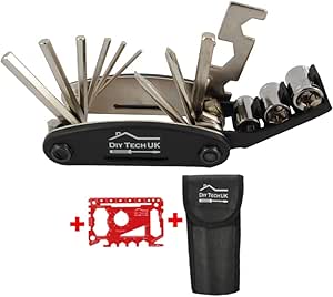 DIY TECH UK - 16 in 1 - Allen Keys Multi Tool Set Cycling Bicycle Bike ...