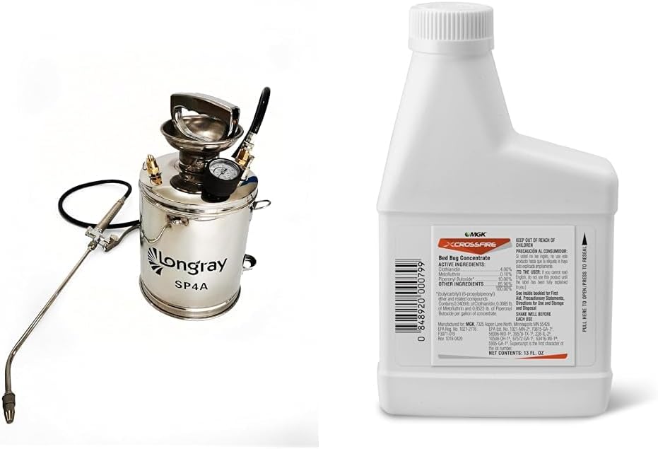 Amazon.com : Longray 1 Gallon Stainless Steel Sprayer and MGK Crossfire ...