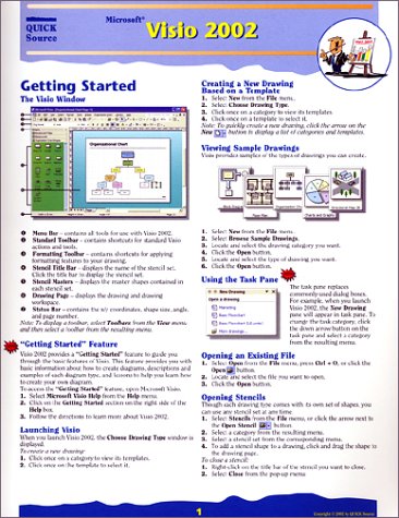 Microsoft Visio 2002 Quick Source Guide: Quick Source: 9781932104011 ...