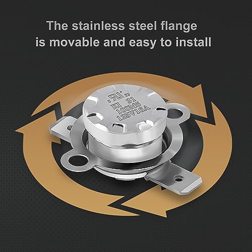 Snapklik.com : 6 Pcs UL KSD301 125V 16A Thermal Switch, Circuit Off At ...