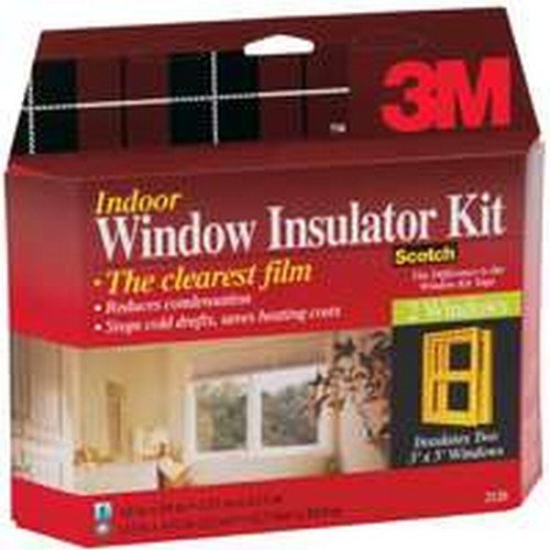 3M Clear Indoor Window Film Insulator Kit 62 in. W x 84 in. L ...