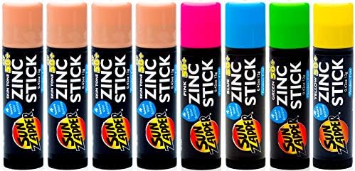 Amazon.com: Zinka Colored Nosecoat Zinc Oxide Water Resistant 3 Pack ...