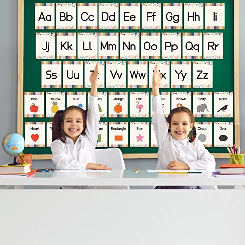 Snapklik.com : 56 Pcs Boho Alphabet And Number Bulletin Board Set Decor ...